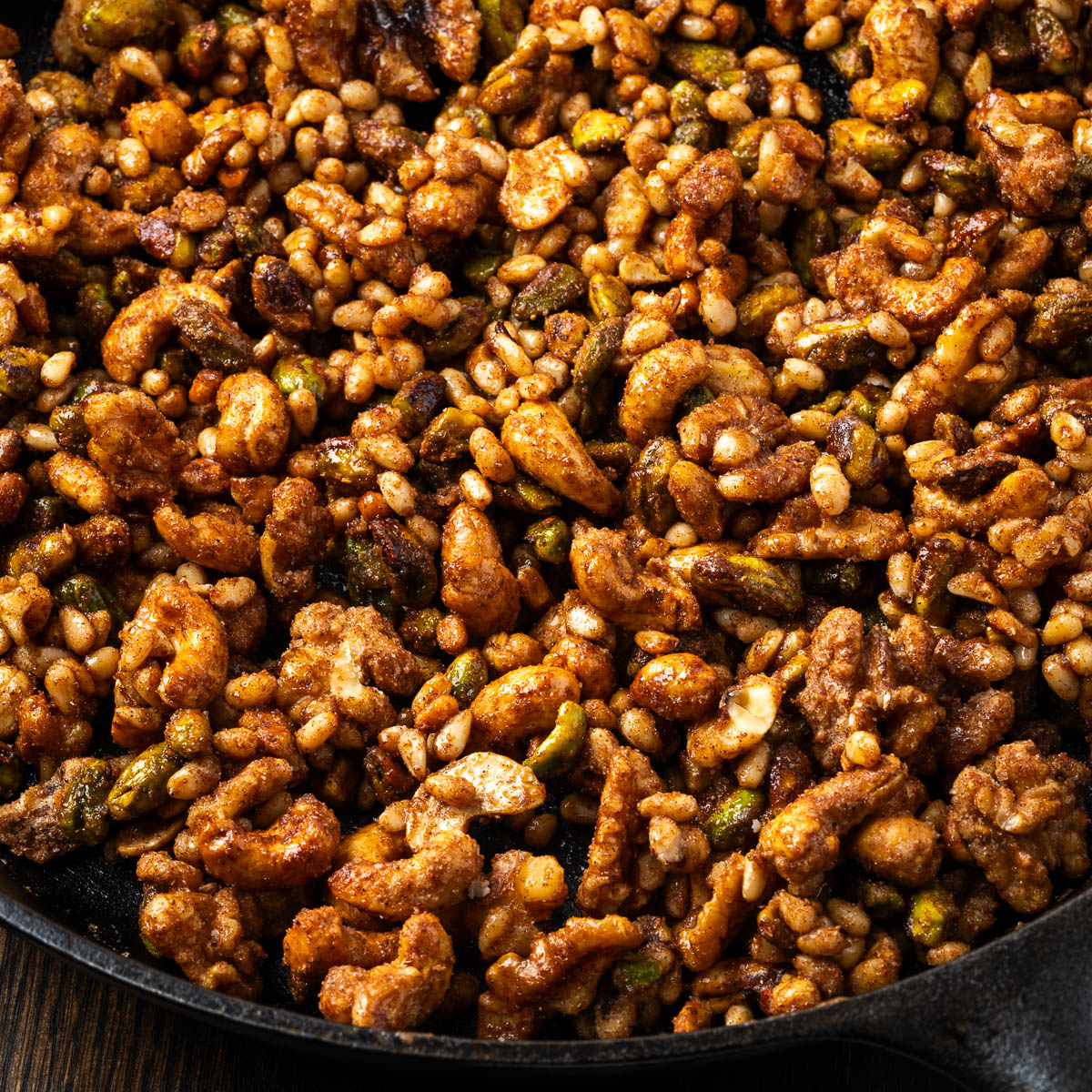 Sweetly Roasted Cinnamon Nuts - Dutch Oven Daddy