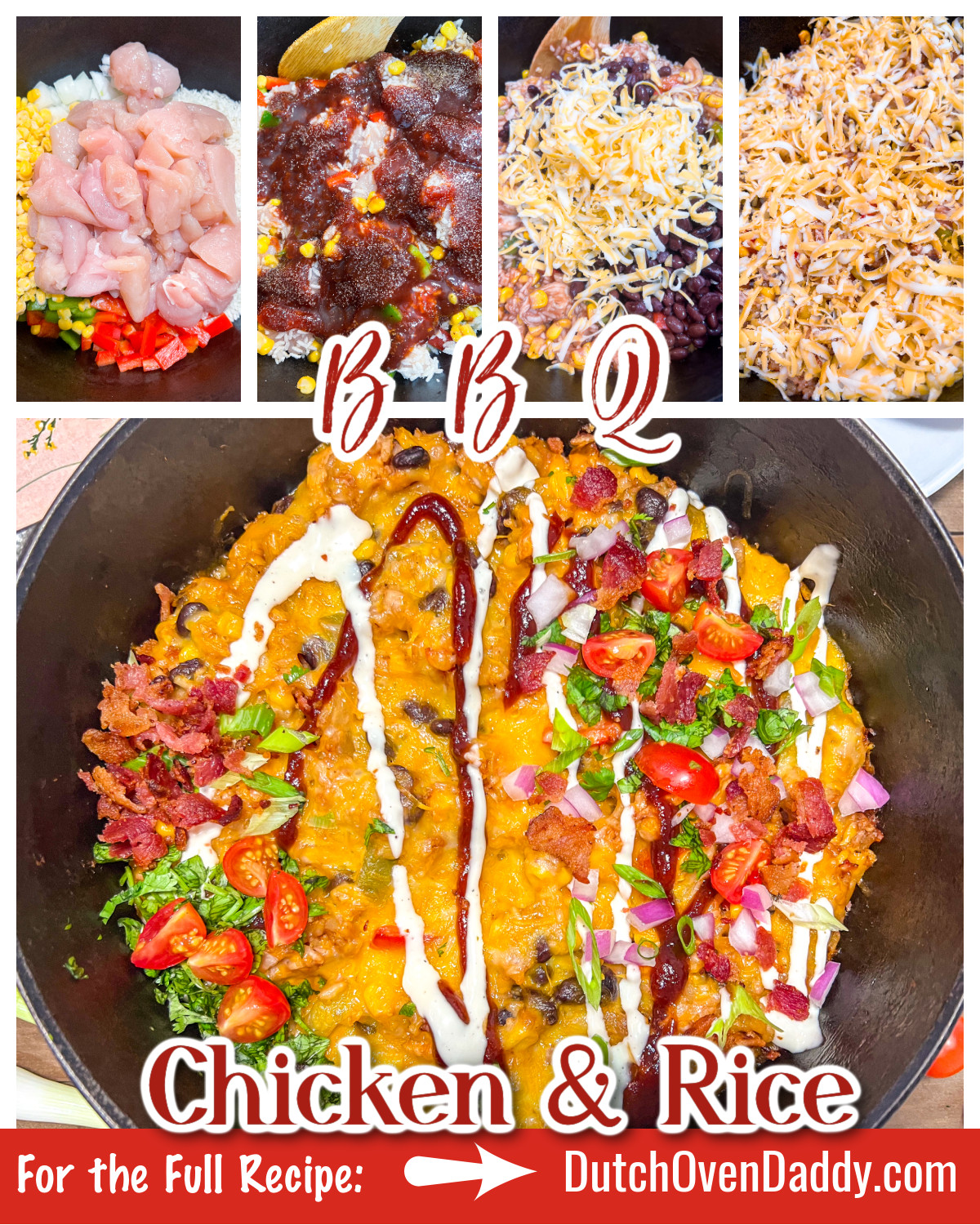 Barbecue Chicken and Rice - Dutch Oven Daddy