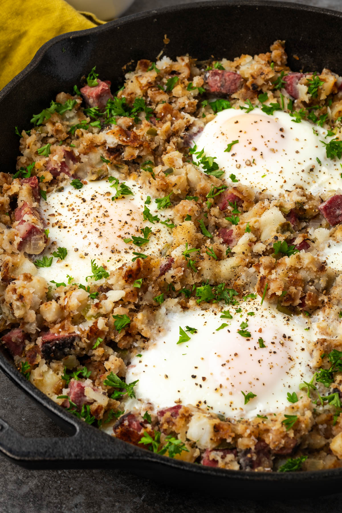 Pastrami Hash (Cast Iron Skillet Meal) - Dutch Oven Daddy
